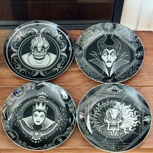 Disney | Holiday | Disney Villains Assorted Appetizer Plate Set | Poshmark